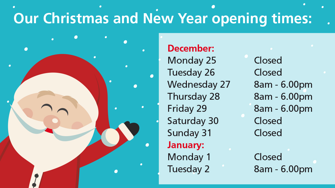 Pensions Christmas New Year Opening times 2017 | NHSBSA